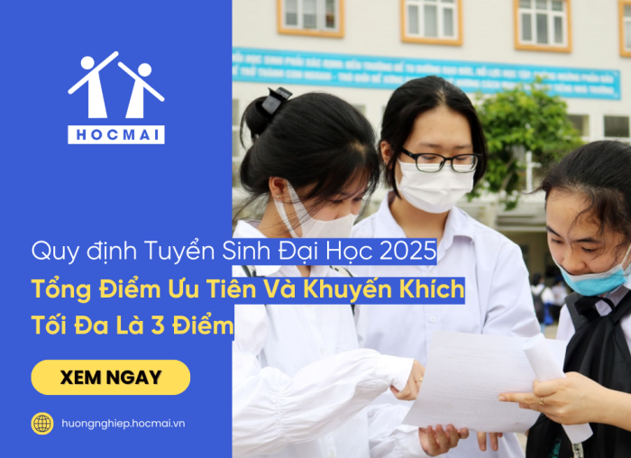 Tuyển sinh 2025: Quy định Tuyển Sinh Đại Học 2025 – Tổng Điểm Ưu Tiên Và Khuyến Khích Tối Đa Là ...