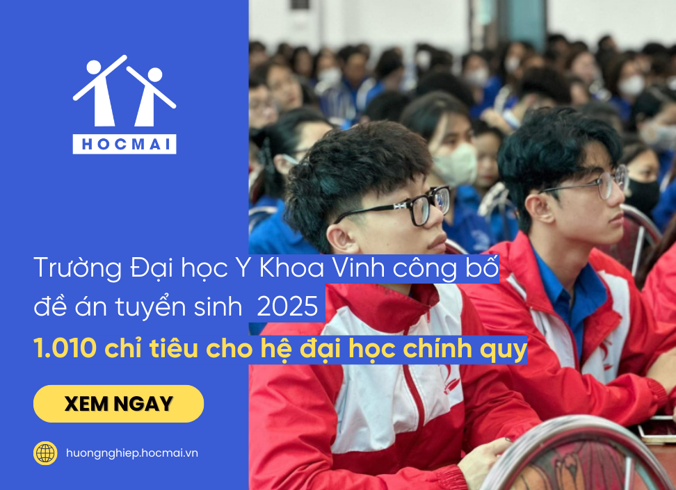 Tuyển sinh 2025: Đề án tuyển sinh Trường Đại học Y Khoa Vinh 2025 -1.010 chỉ tiêu cho hệ đại học ...