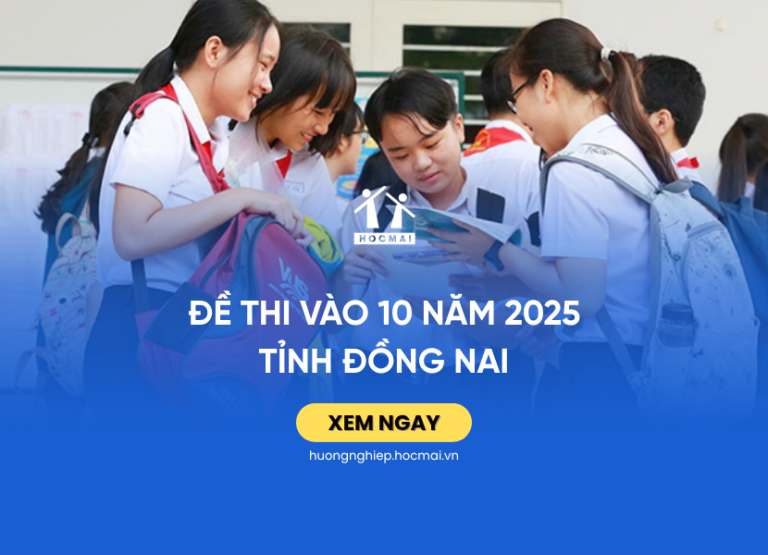 Thi vào 10: Đề thi tuyển sinh lớp 10 tỉnh Đồng Nai năm 2025 – huongnghiep.hocmai.vn