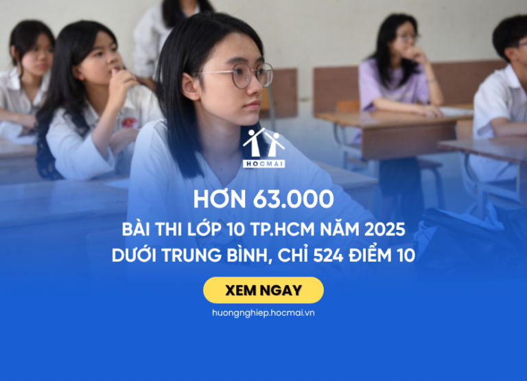 Thi vào 10: Hơn 63.000 bài thi lớp 10 TP.HCM năm 2025 dưới trung bình, chỉ 524 điểm 10 trên cả ...
