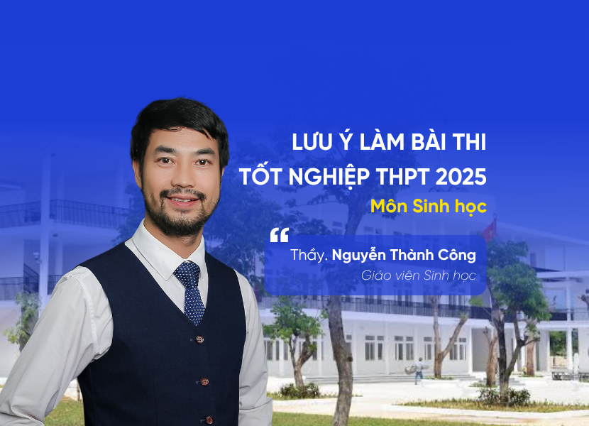 Lưu ý làm bài thi tốt nghiệp THPT 2025 hiệu quả – Môn Sinh học – huongnghiep.hocmai.vn