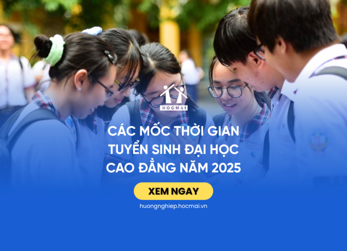 Tuyển sinh 2025: Các mốc thời gian tuyển sinh đại học – cao đẳng năm 2025: Cha mẹ cần nhớ rõ để ...