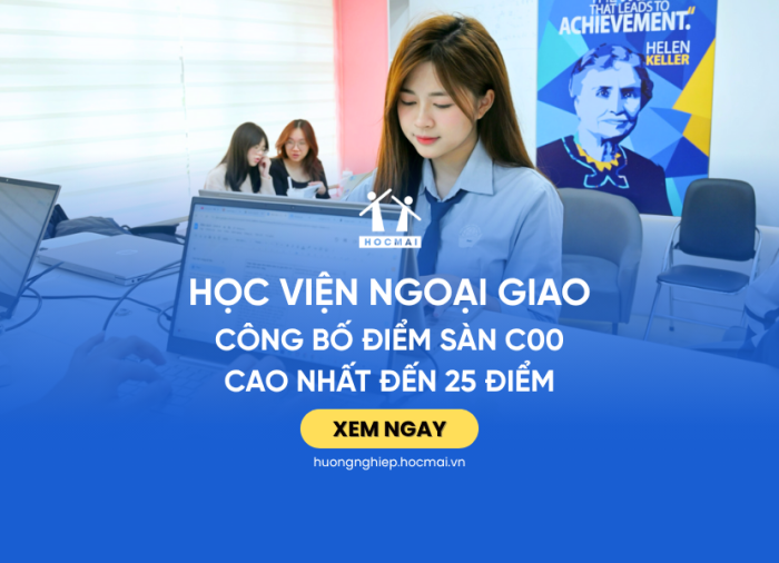 Tuyển sinh 2025: Học viện Ngoại giao công bố điểm sàn C00 cao nhất đến 25 điểm – huongnghiep ...